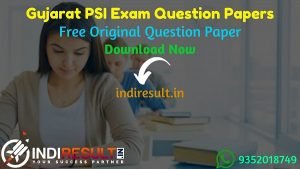 Gujarat PSI Exam Question Papers Pdf Download Previous Old Paper