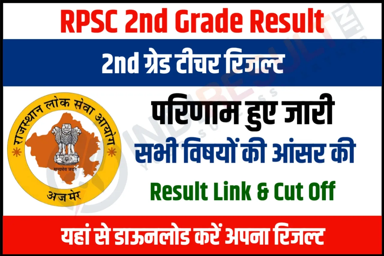 RPSC 2nd Grade Result 2023 Out Download Senior Teacher Cut Off Merit RPSC 2nd Grade Result 2023 Out Download Senior Teacher Cut Off Merit